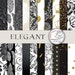 Gold Digital Paper, White Black Paper, New Years Eve 2017, Gold Foil ...