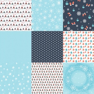 Winter Digital Paper, Christmas Paper, Christmas Patterns, Planner ...