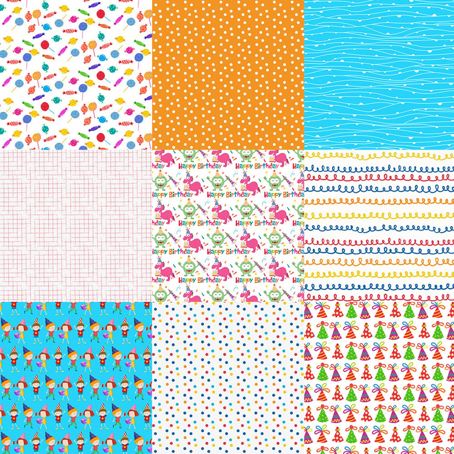 Birthday Party Papers, Happy Birthday, Cards, Invitations, Labels, Cake ...