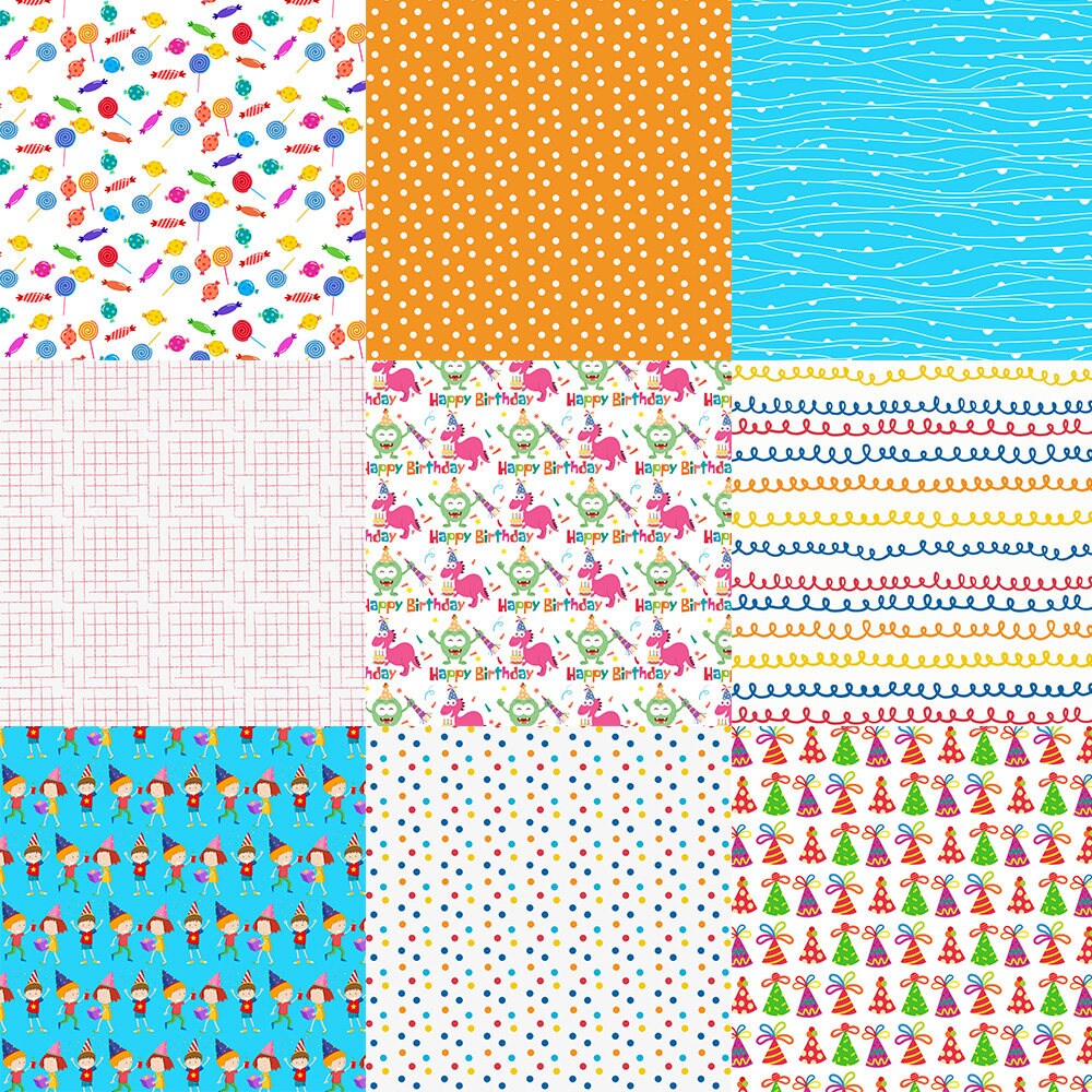 Birthday Party Papers, Happy Birthday, Cards, Invitations, Labels, Cake ...