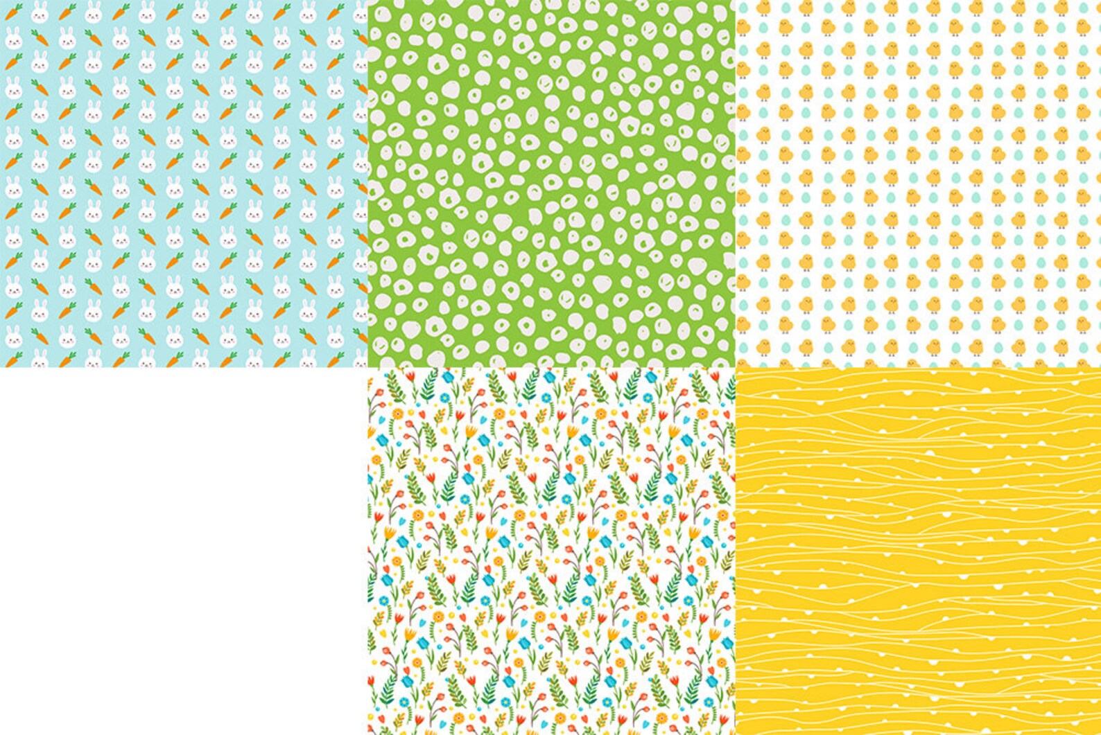 Easter Digital Paper Pack, Easter Paper Pack, Easter Bunny Paper ...