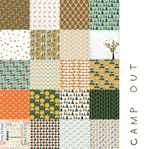 Camping Digital Papers, Great Outdoors Papers, Camping Scrapbook Papers ...