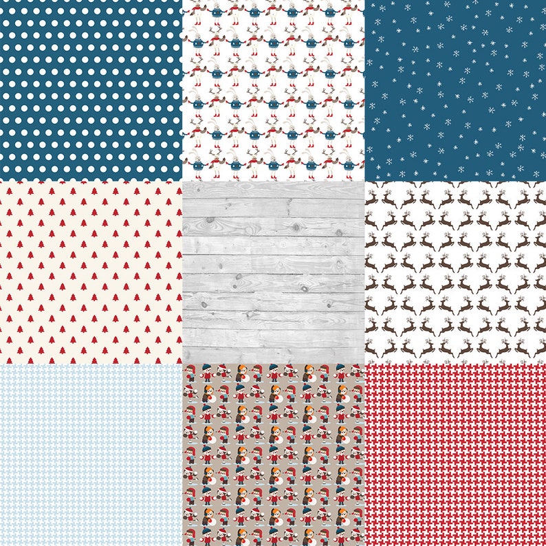 Let It Snow Winter Digital Papers, Winter Chill Papers, Winter ...