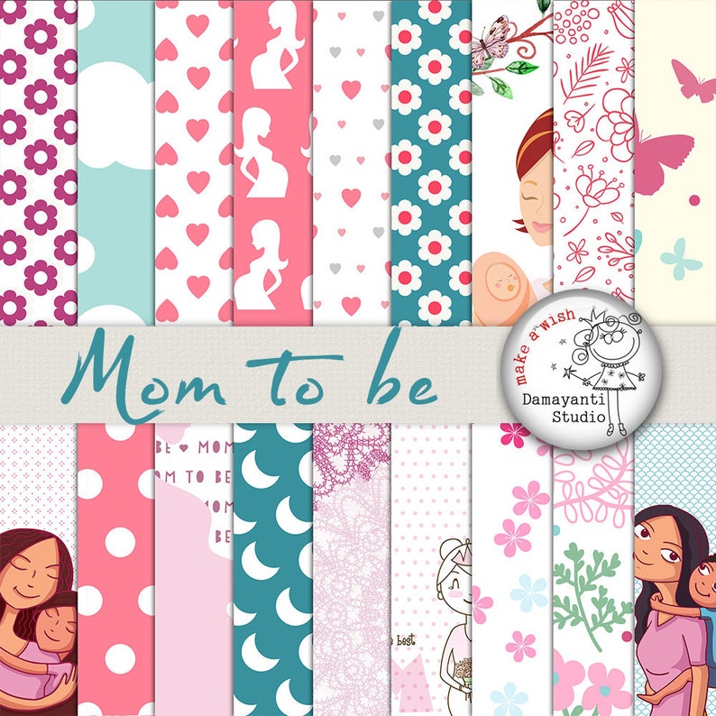 Pregnancy, New Baby, Pregnancy Paper, Planner Stickers, Maternity Paper ...