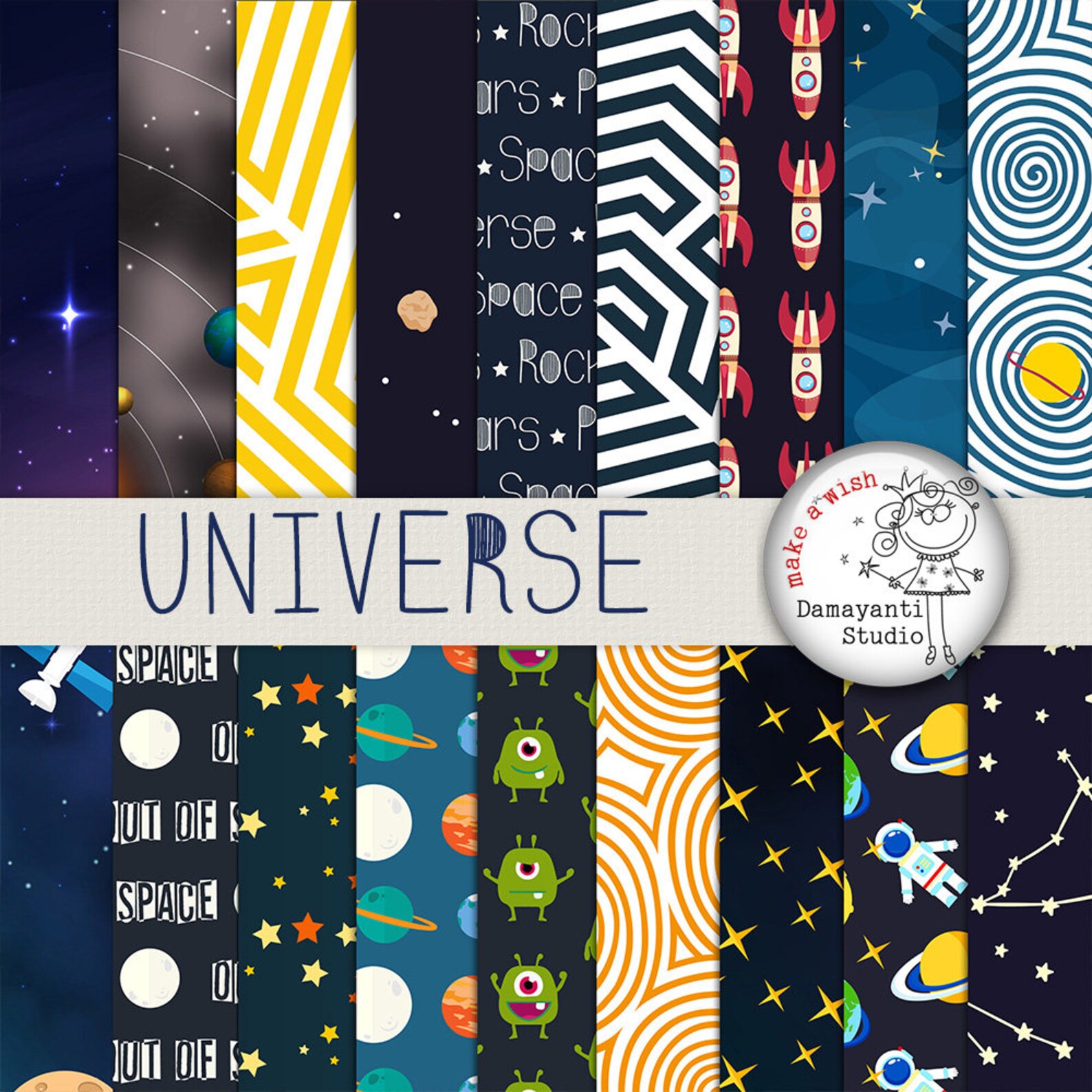 Space Papers, Cosmos, Universe, World, Stars, Planets, Rockets, Planet ...