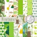 Dino Digital Scrapbooking Paper, Dinosaurus, Green, Jungle Paper ...