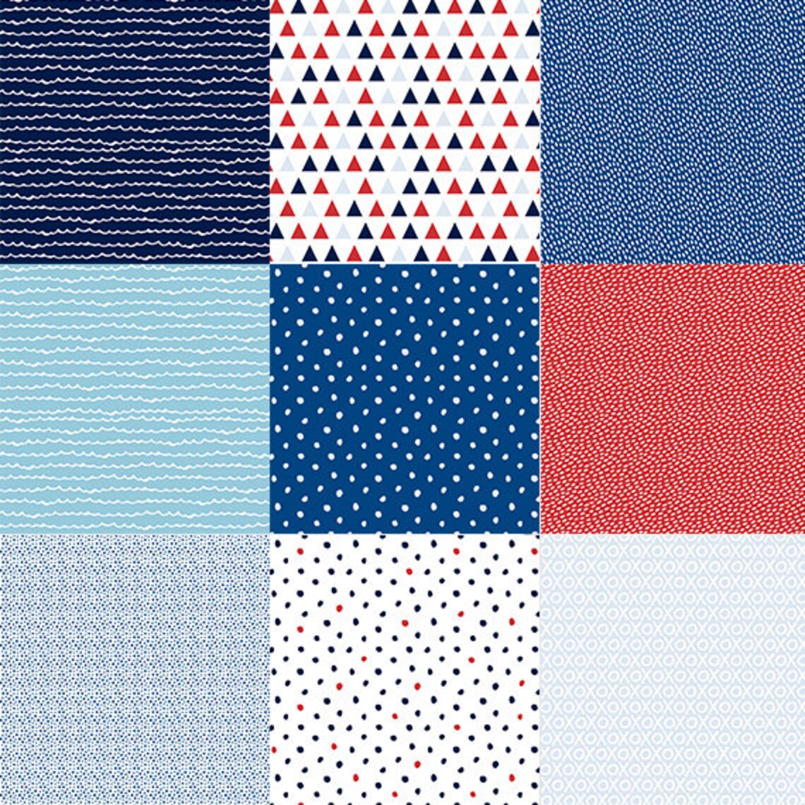 Nautical Digital Paper Anchor Digital Paper Coastal Digital Paper Navy ...