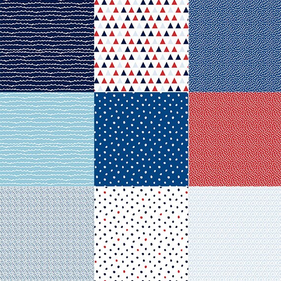 Nautical Digital Paper Anchor Digital Paper Coastal Digital Paper Navy ...