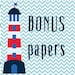 Nautical Papers, Marina Papers, Sea Papers, Ocean Paper, Blue Papers ...