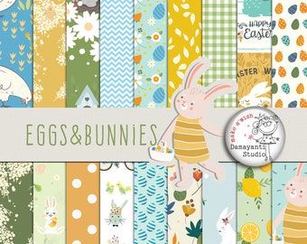 Easter Digital Papers. Printable Pastel Papers. 16 Easter - Etsy