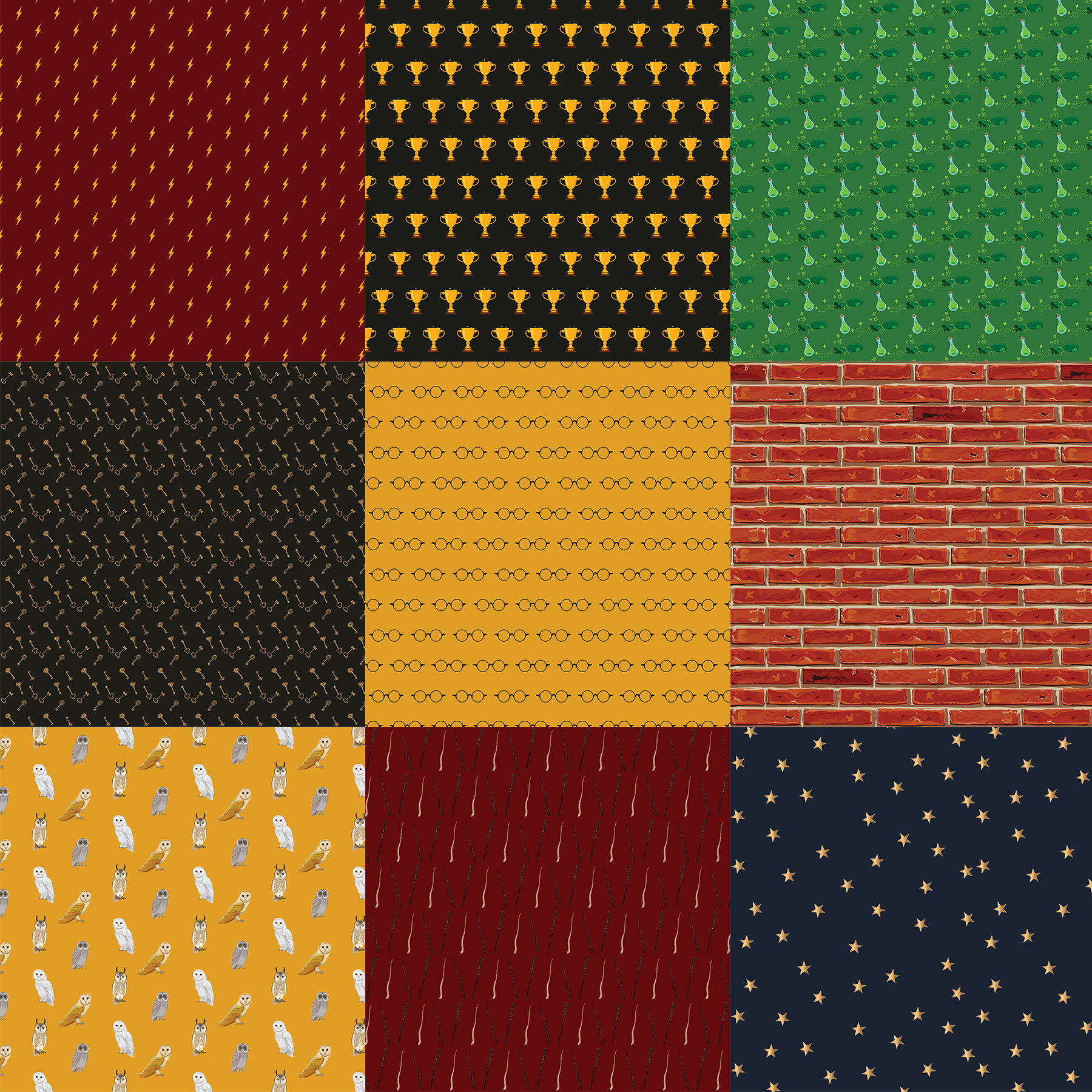 INSTANT DOWNLOAD, Wizard, Magic, Digital Scrapbook Kit, Digital Papers ...