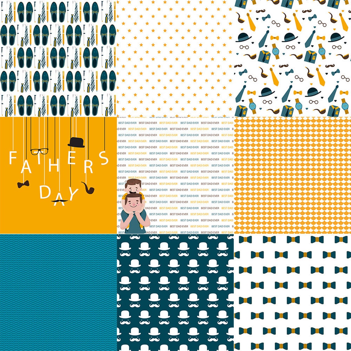 Man Digital Paper, Fathers Day Papers, Dad Papers, Best Dad, Yellow ...