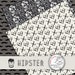 Hipster Digital Papers, Mustache Scrapbook Paper, Hipster Pattern ...