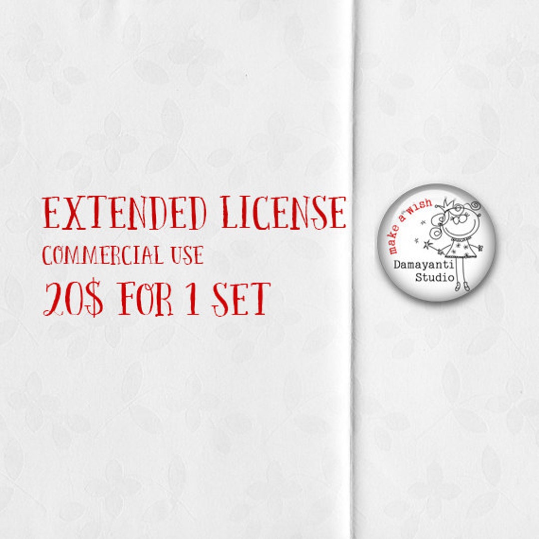 Extended Commercial Use License for One Paper Pack - Etsy