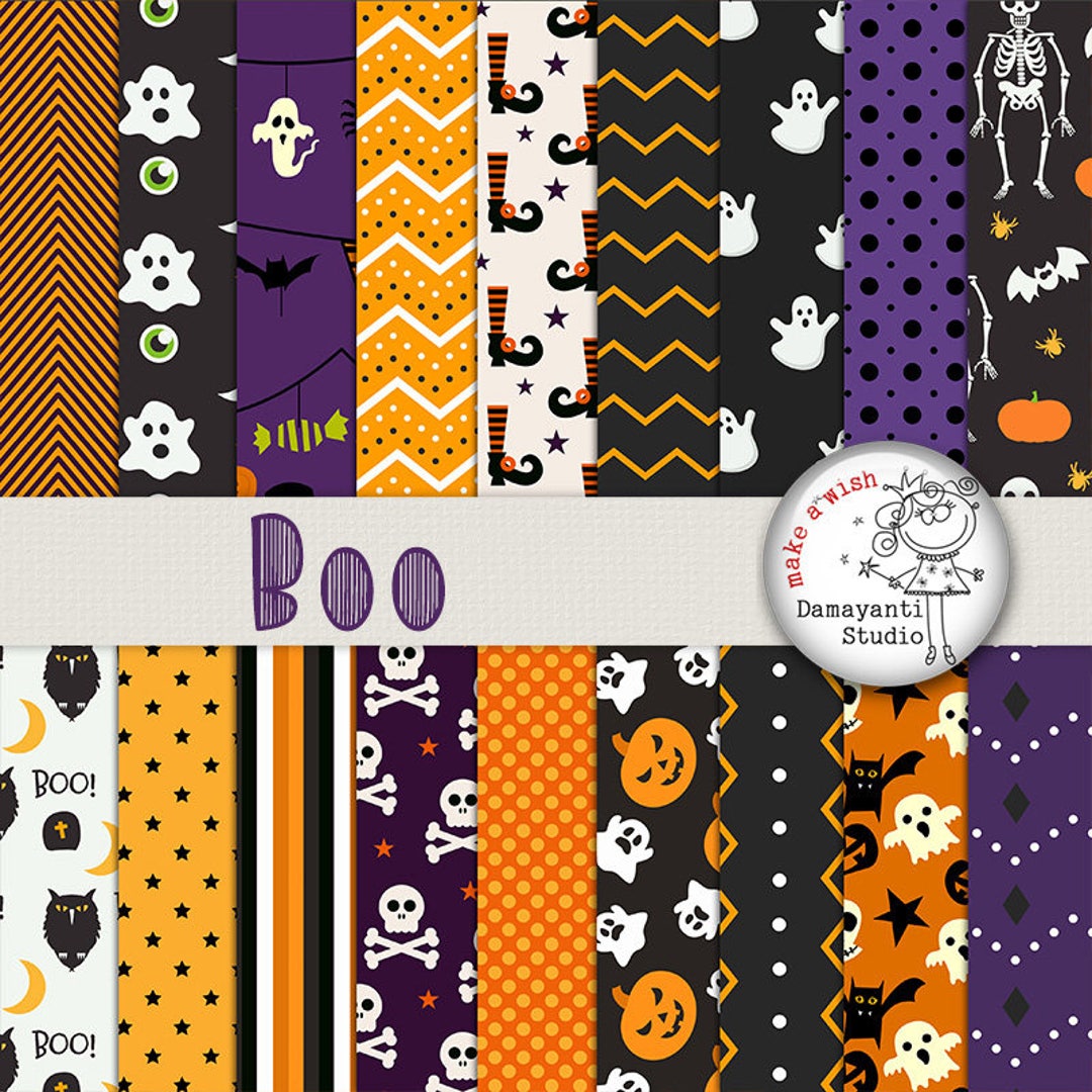 Boo Papers, Halloween Papers, Halloween Party, Autumn Papers, Scary ...
