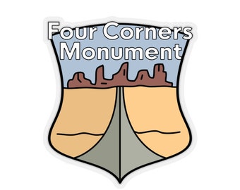 Four Corners Monument Sticker - Etsy
