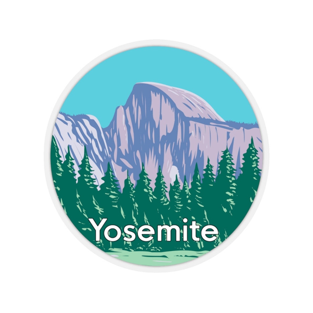 Half Dome Sticker Yosemite National Park California - Etsy