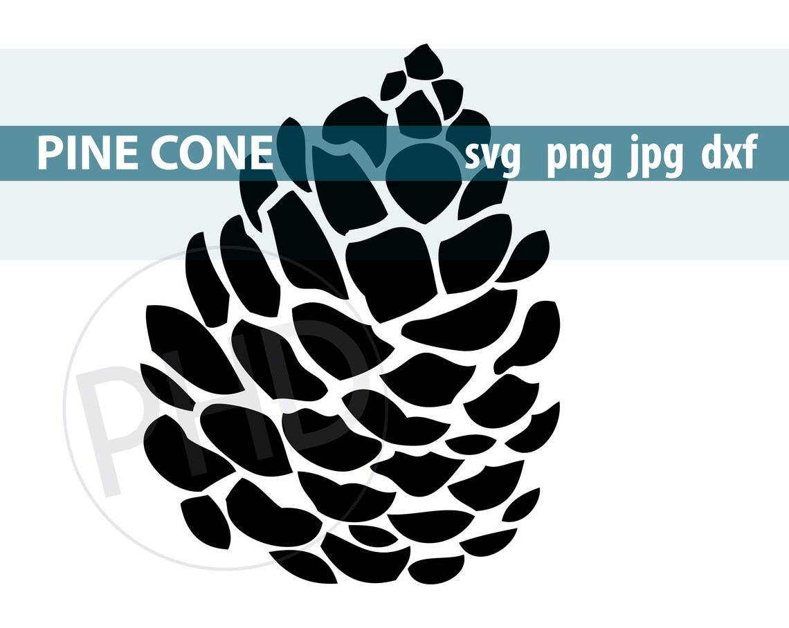Pine Cone-print and Cut Files-jpg Png Svg Dxf | Etsy