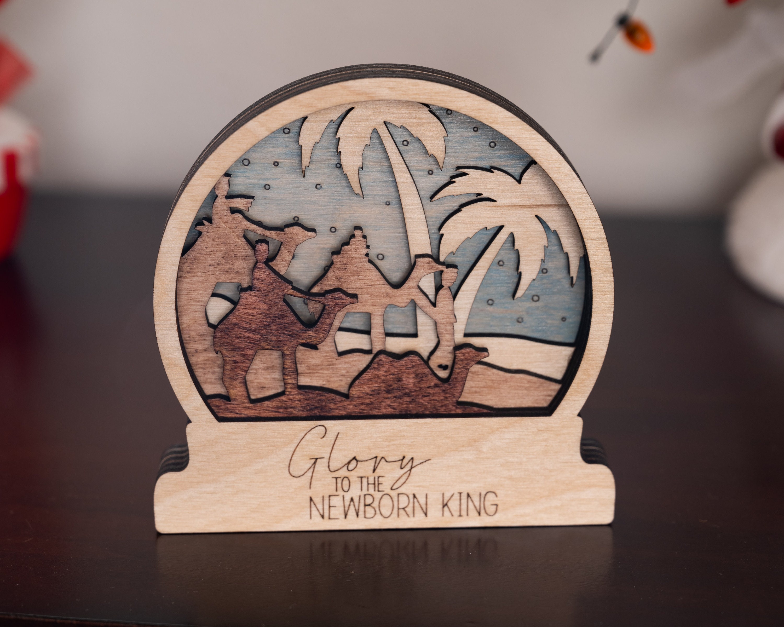 Nativity Snow Globe, Wise Men, Baby Jesus in Manger, Mantle Decor ...