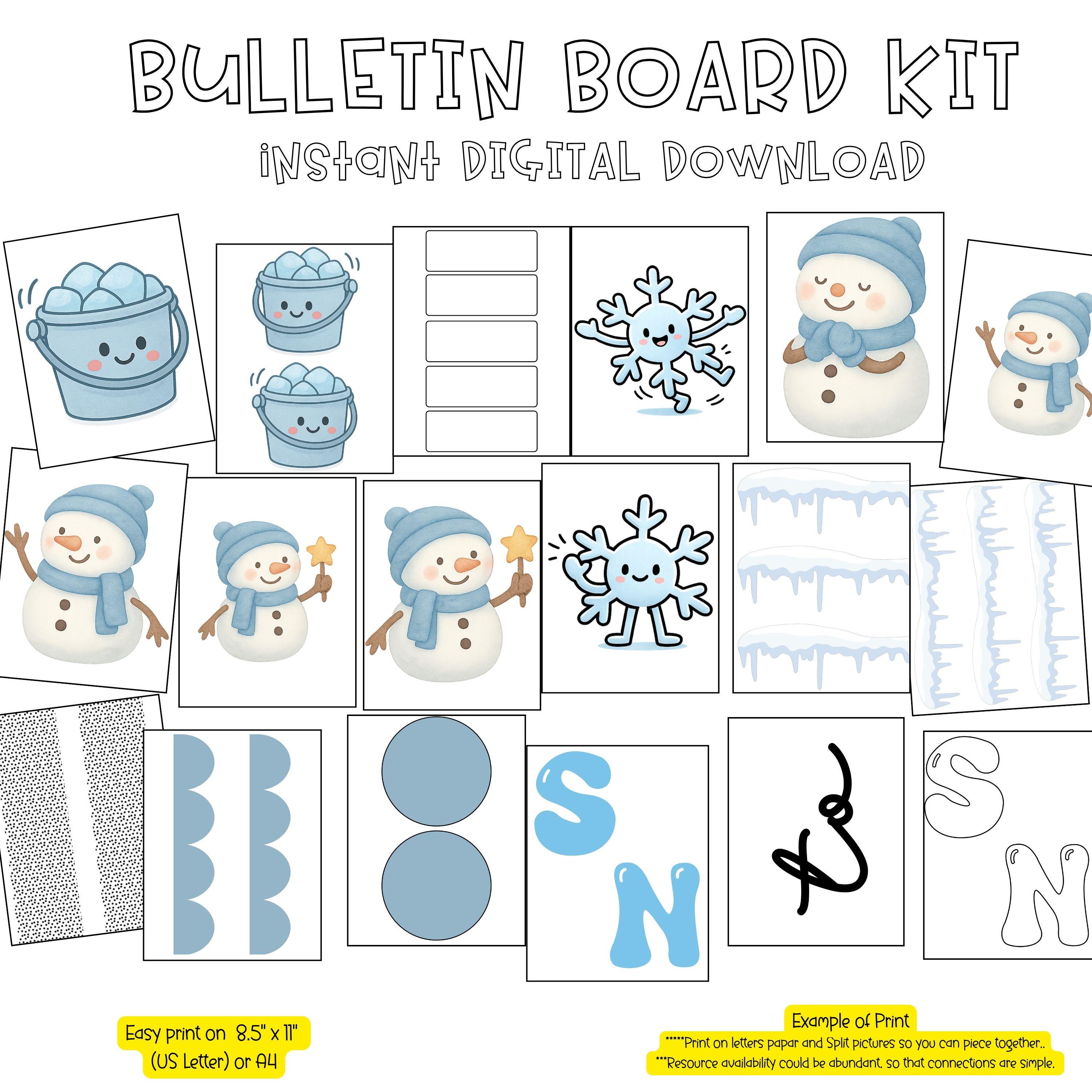 Snow Better Time to Learn Bulletin Board Kit | Winter Classroom Door ...