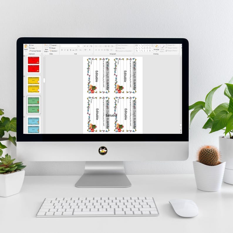 Christmas Staff Shout Out Board Kit: Merry & Bright Bulletin (editable ...