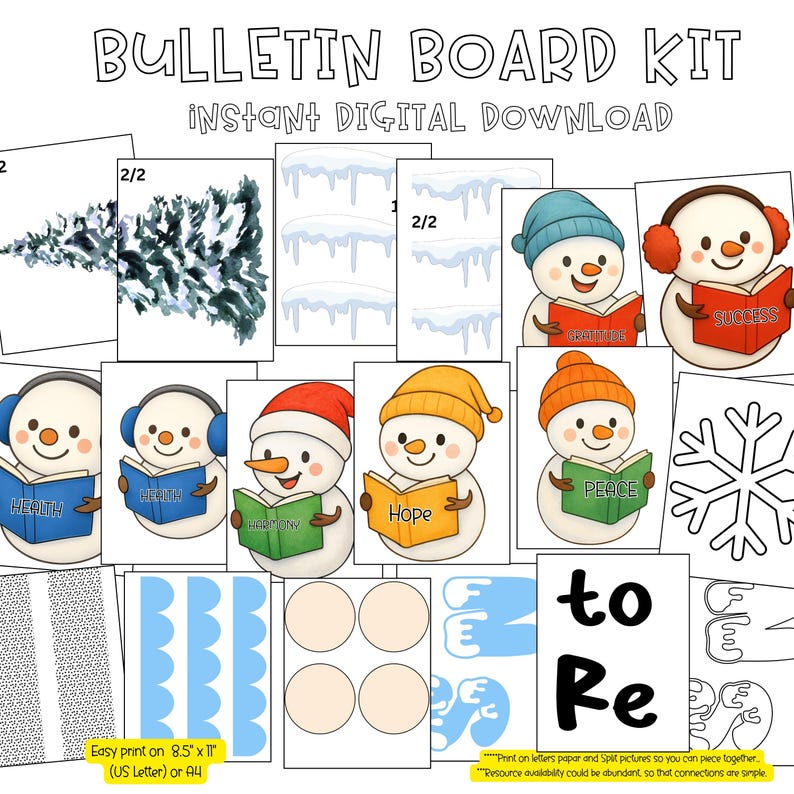 Snow Much to Read Bulletin Board Kit | Editable Winter Reading ...