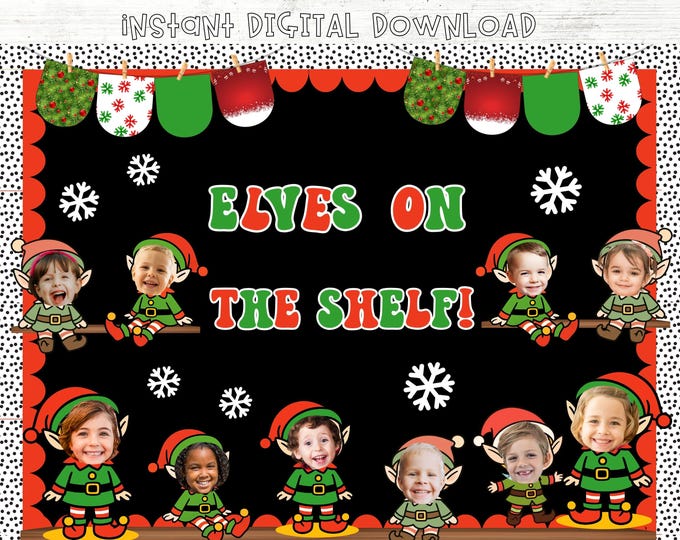 Elf Bulletin Board Kit: Christmas Classroom Decor (digital Download) - Etsy