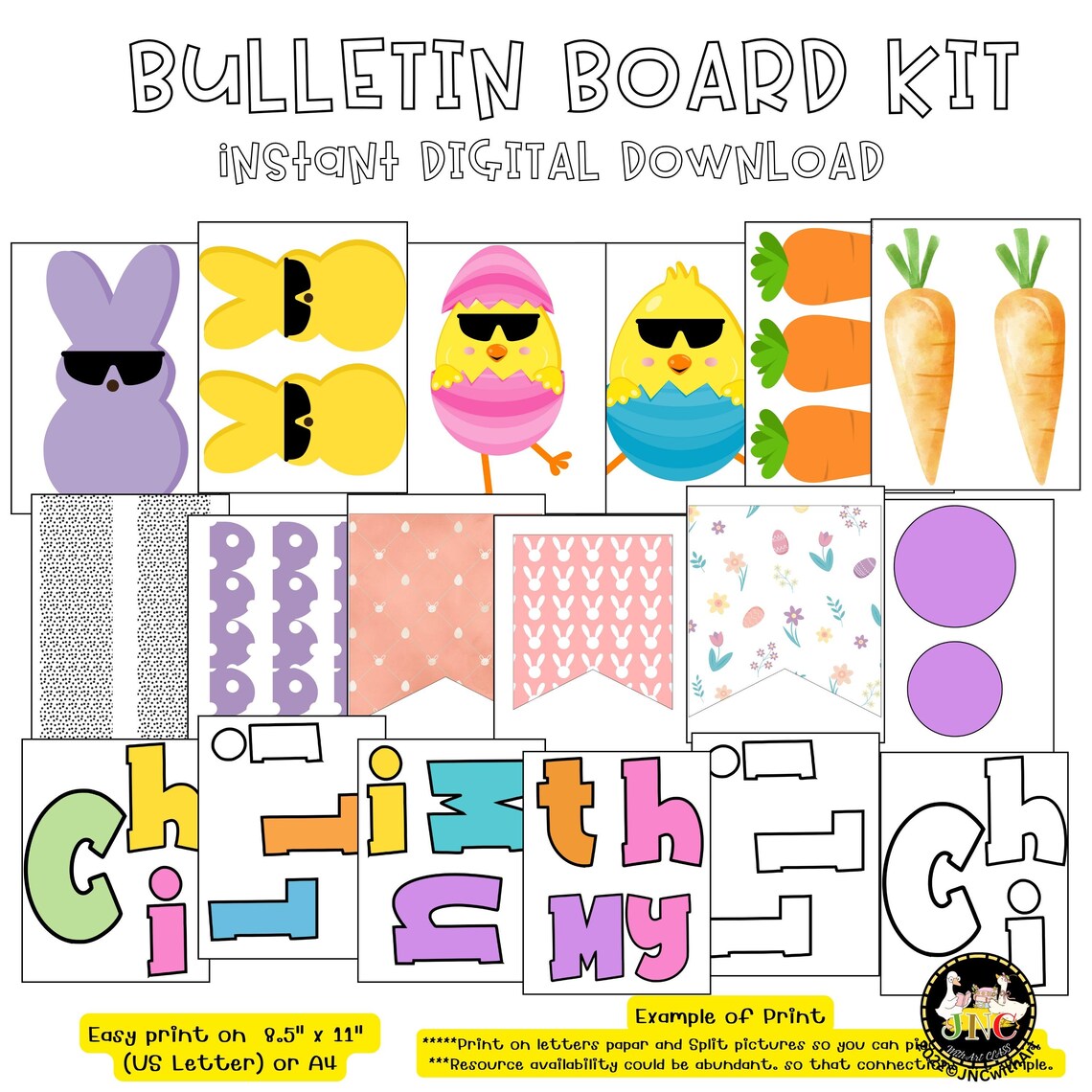 Chillin With My Peeps Bulletin Board Kit | Spring Classroom Door Decor ...
