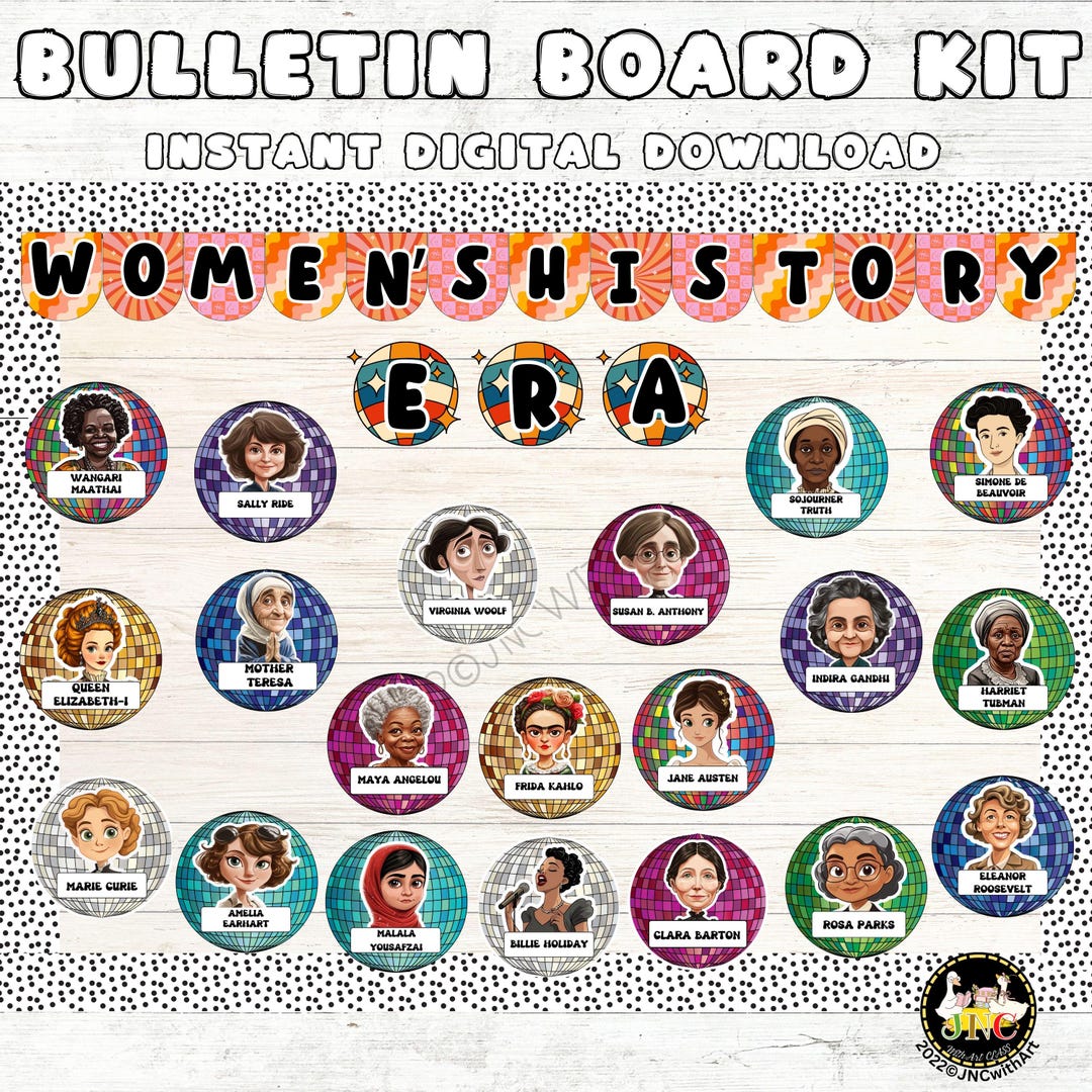 Women’s History Bulletin Board Kit | Editable Classroom Decor ...