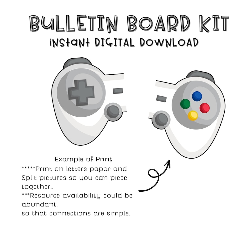 Video Game Theme Bulletin Board Kit: Growth Mindset SEL Decor (digital ...