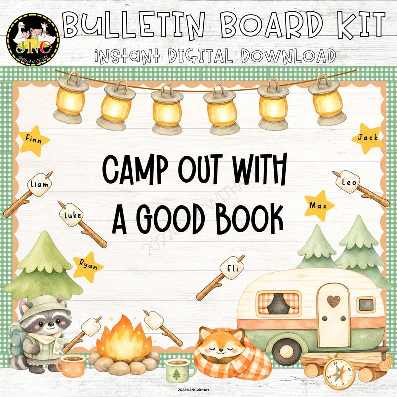 Camping Themed Bulletin Board Ideas - Etsy