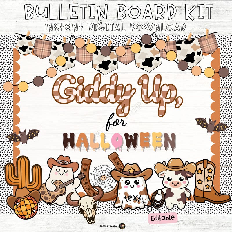 Cute Halloween Poster - Etsy