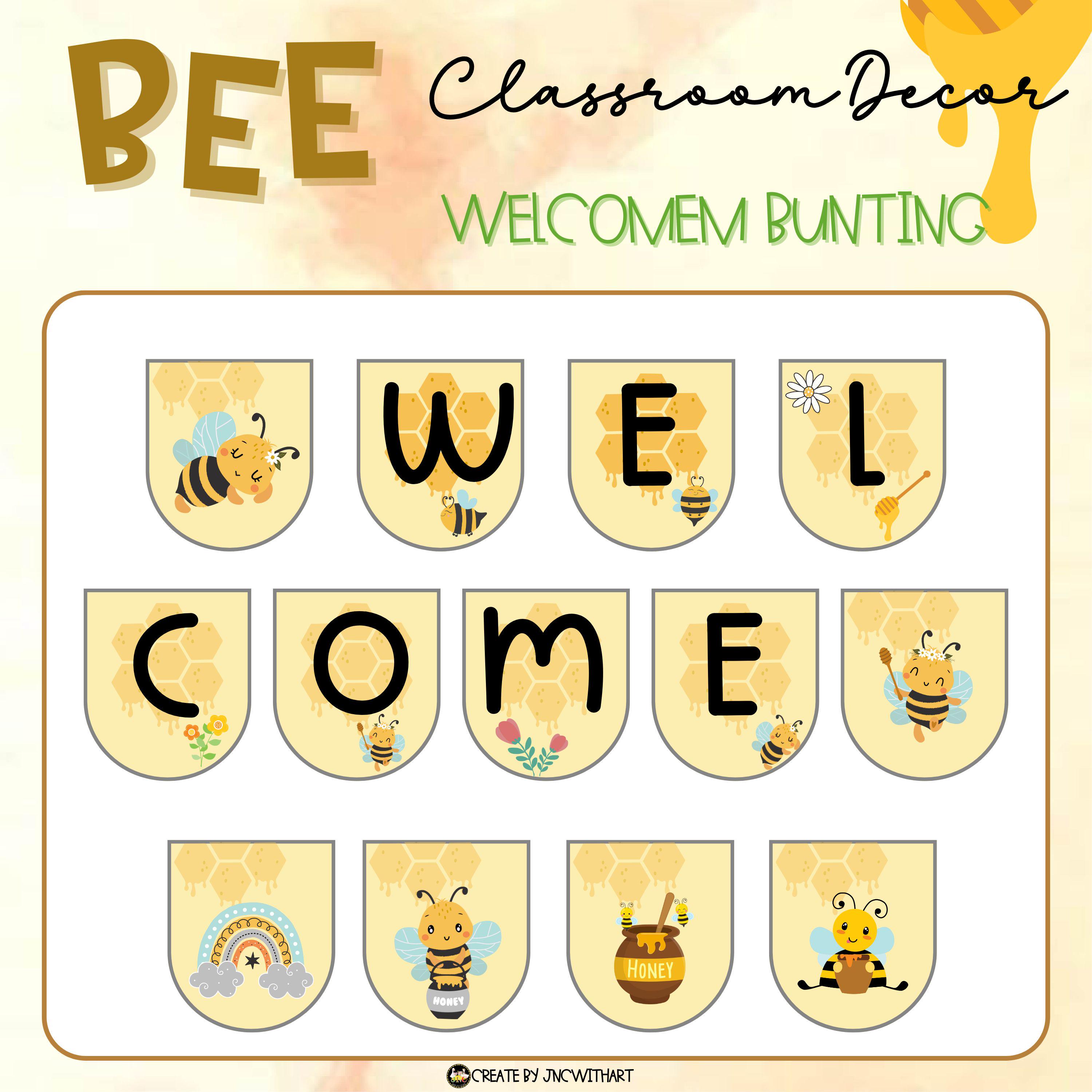 Bee Classroom Decor Bundle | Bee Theme Bulletin Board Kit - Etsy