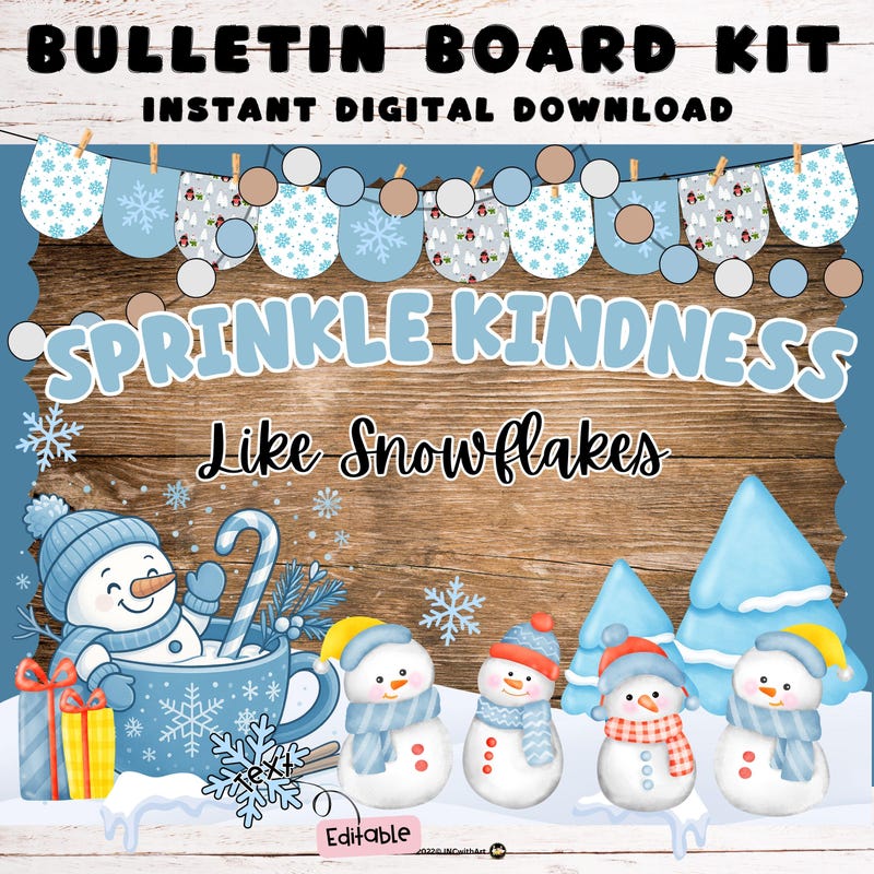 Snowflake Bulletin Board Ideas - Etsy