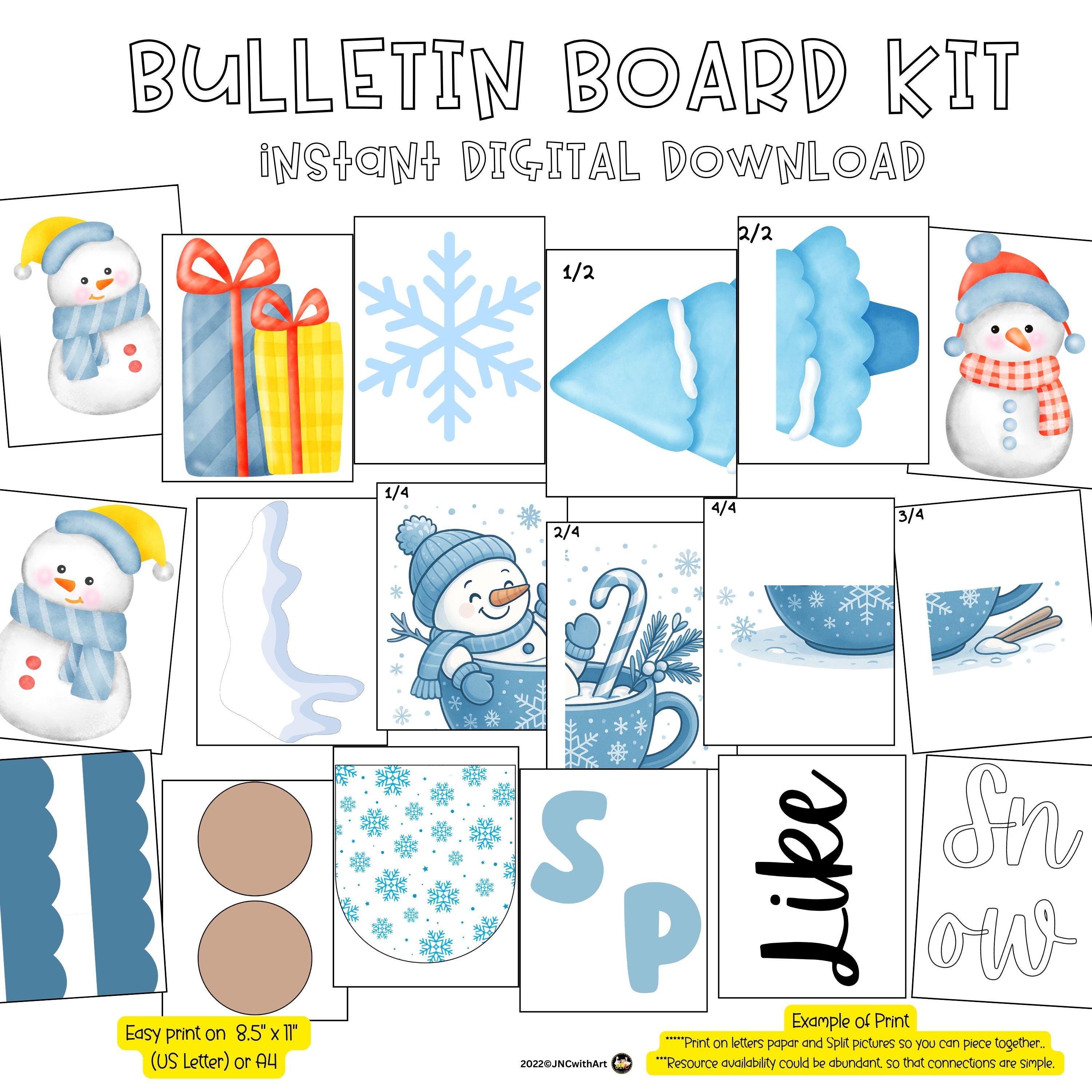 Kindness Snowflakes Bulletin Board | Winter Classroom Decor (editable ...