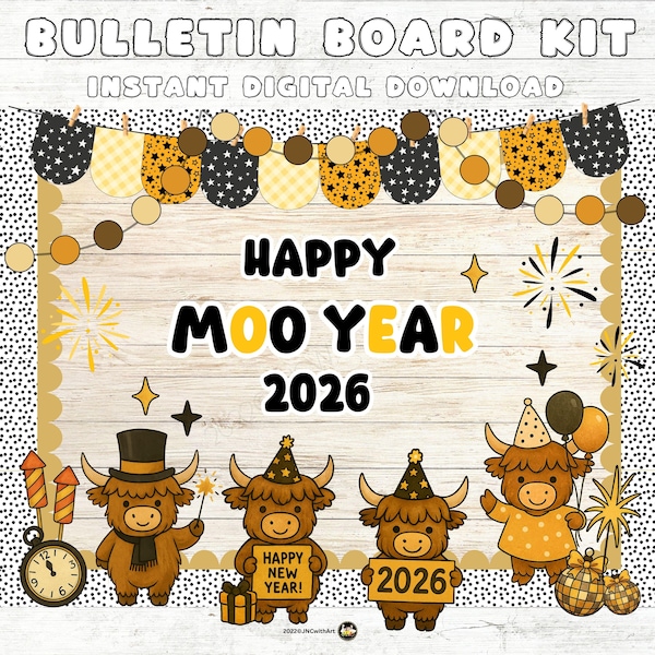 New Year Bulletin Boards - Etsy