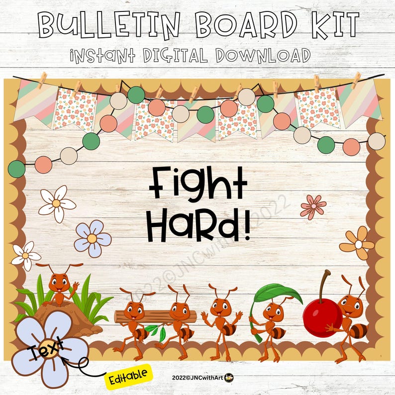 Marching Into Spring Bulletin Board Kit | Ant Theme Classroom Decor ...