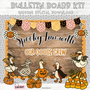 Silly Goose Halloween Bulletin Board Kit: Spooky Classroom Decor ...