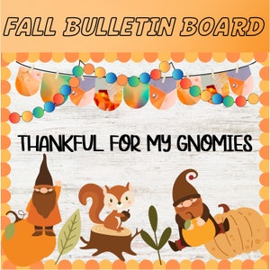 Fall Bulletin Board Kit Happy Autumn September October Door Decor ...