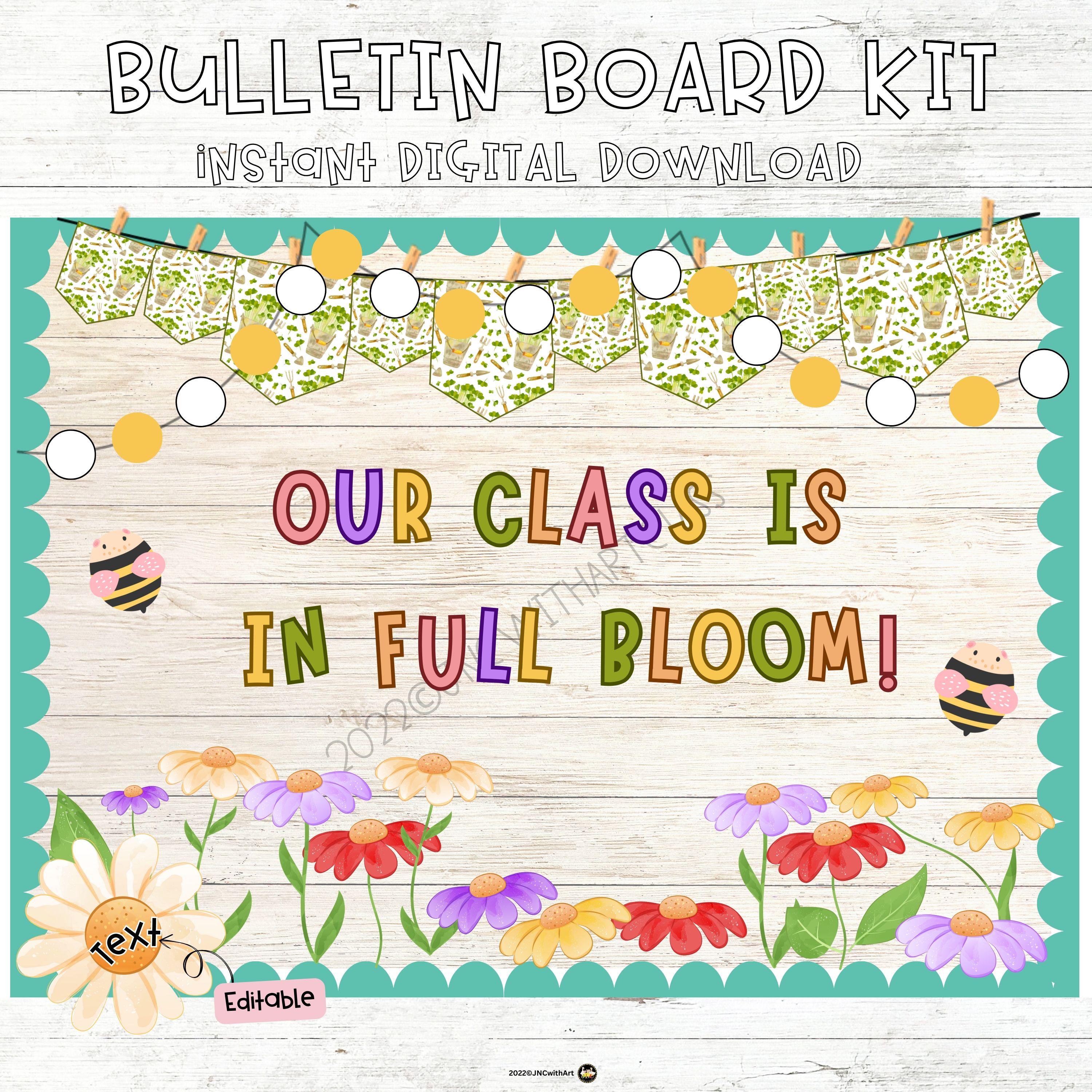Plant Seeds of Kindness Bulletin Board Kit | Spring Classroom Decor ...