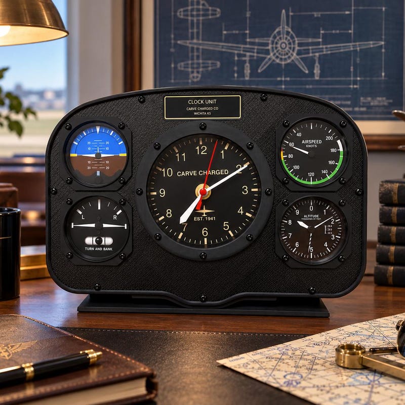 Aviation Clock for Desk - Etsy