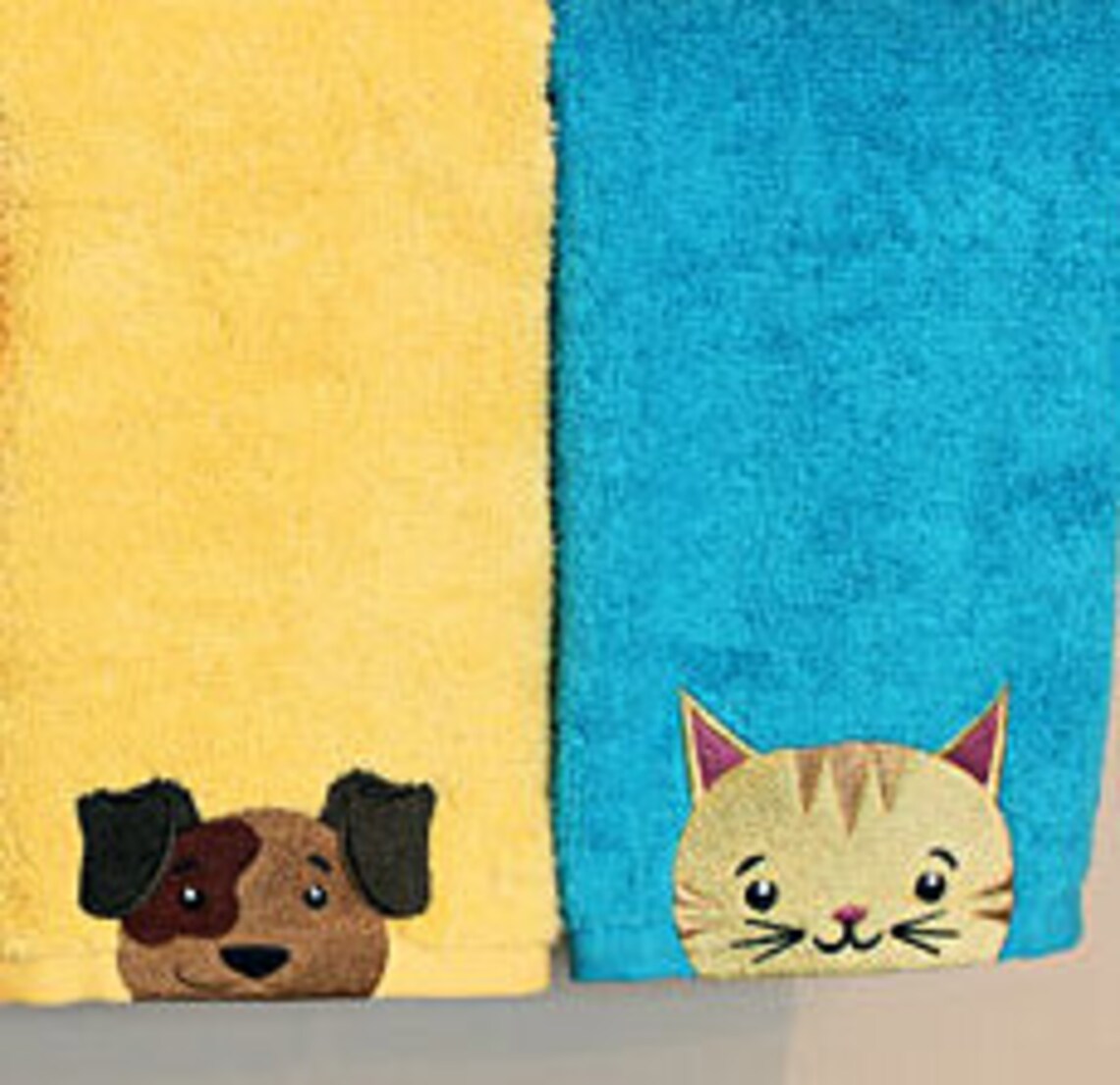 Personalized Kids Hand Towels in Baby Animal Series Order One - Etsy