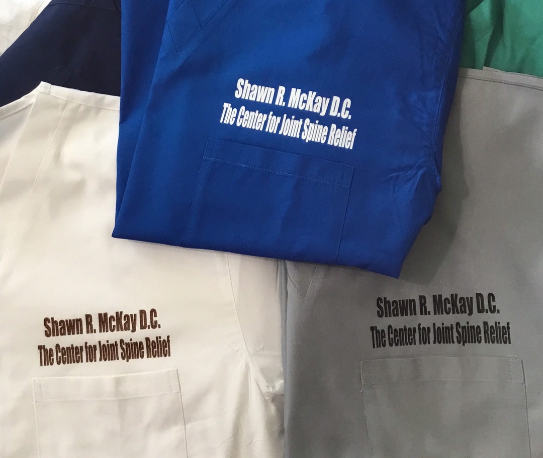 Scrub Tops Personalized, Scrub Sets, Nursing Scrubs, Done in Embroidery ...