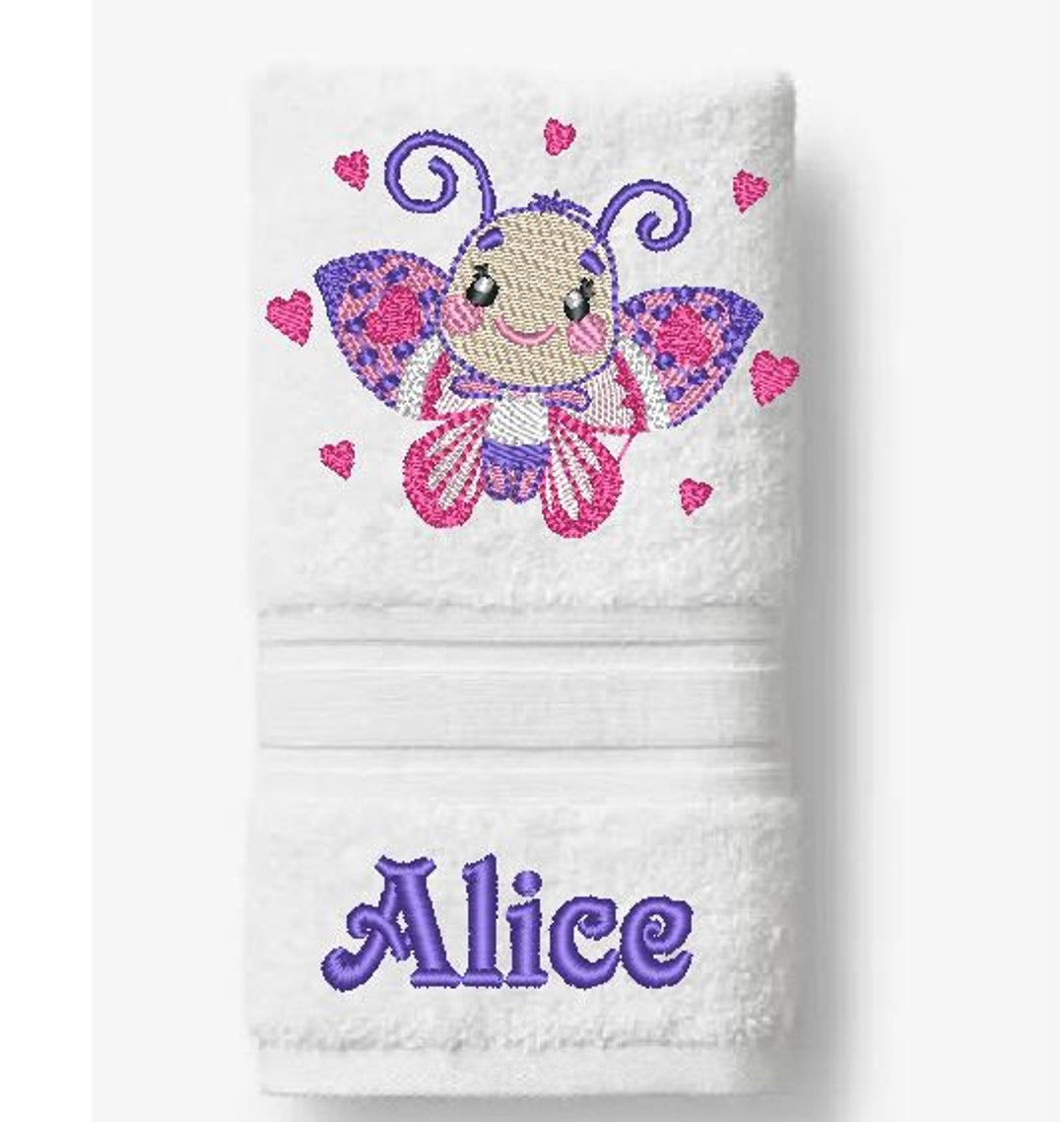 Personalized Kids Hand Towels Butterfly and in Other Baby Animal Series ... Personalized Kids Hand Towels Butterfly and in Other Baby Animal Series ...
