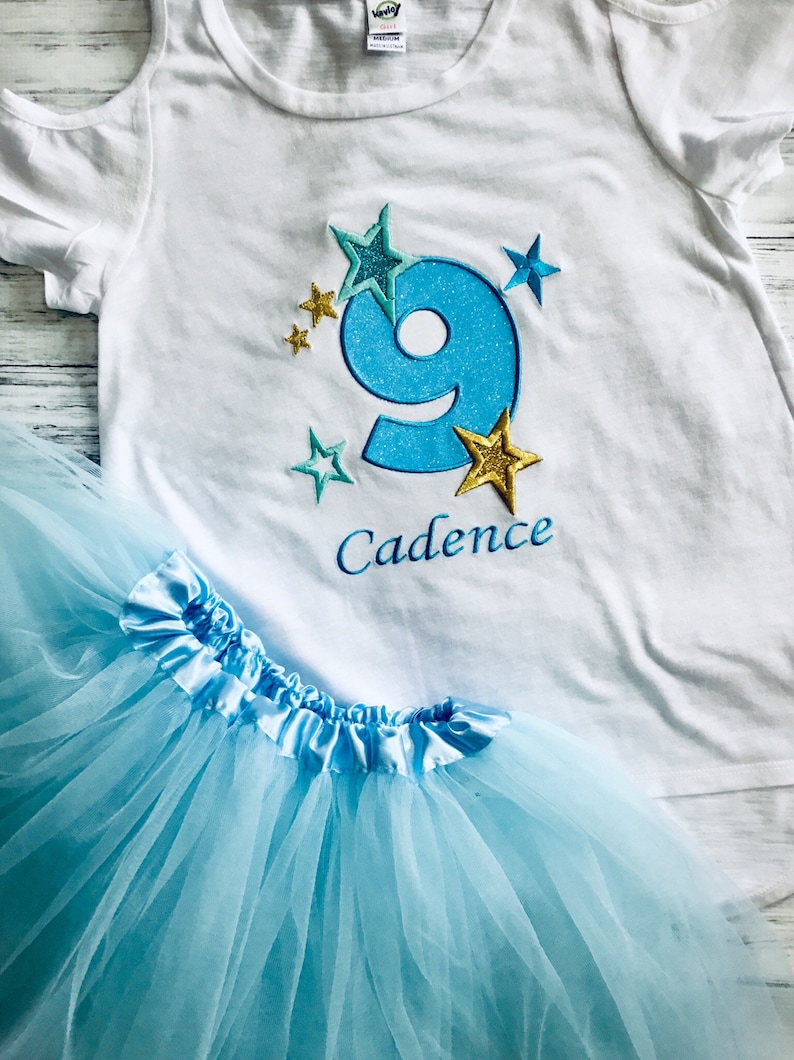 Birthday Outfit for Girls, 9th Birthday Outfit for Girls, Ninth ...