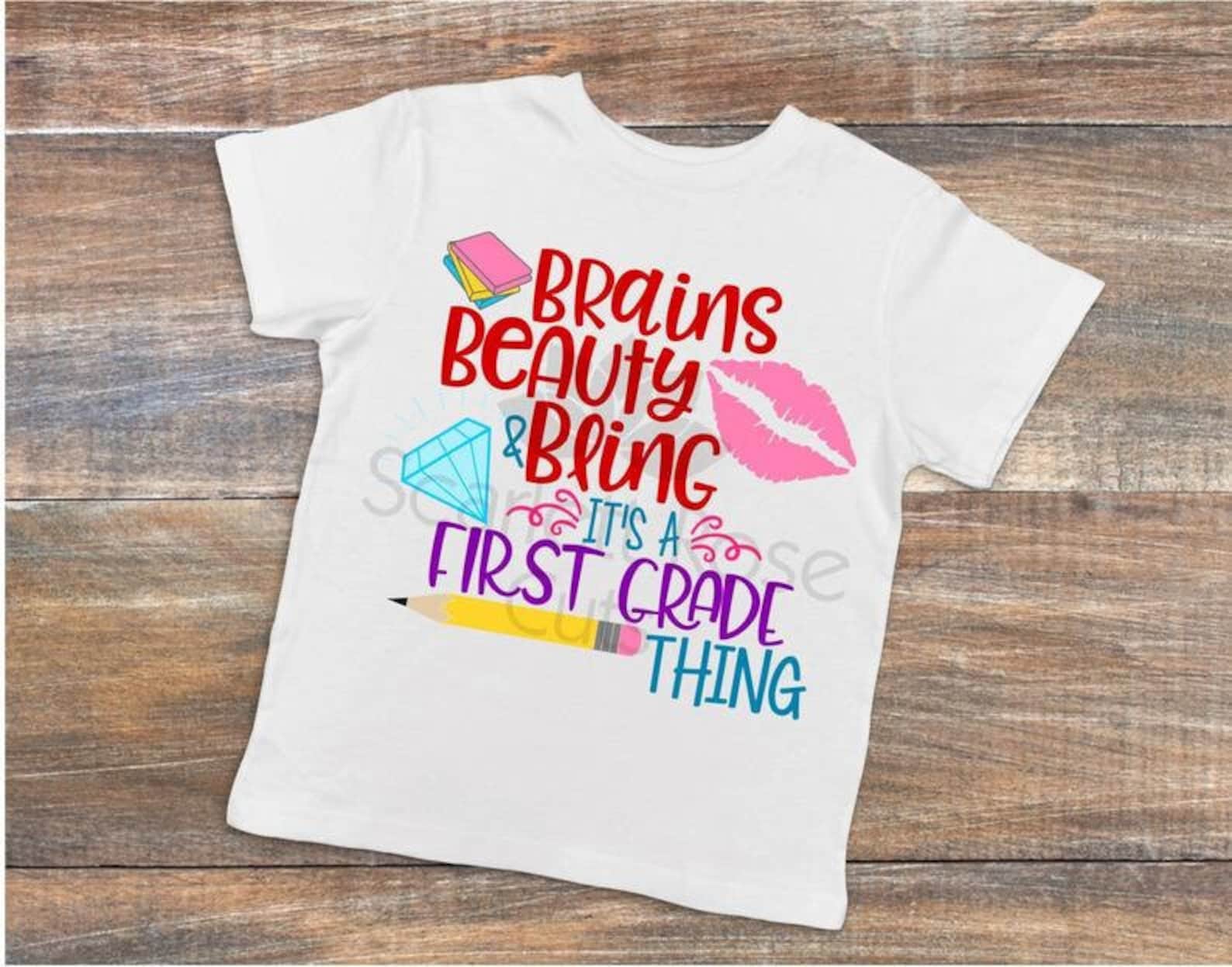2nd Grade T-shirts or Raglan for Girls All Grades Done, Brains Beauty ...