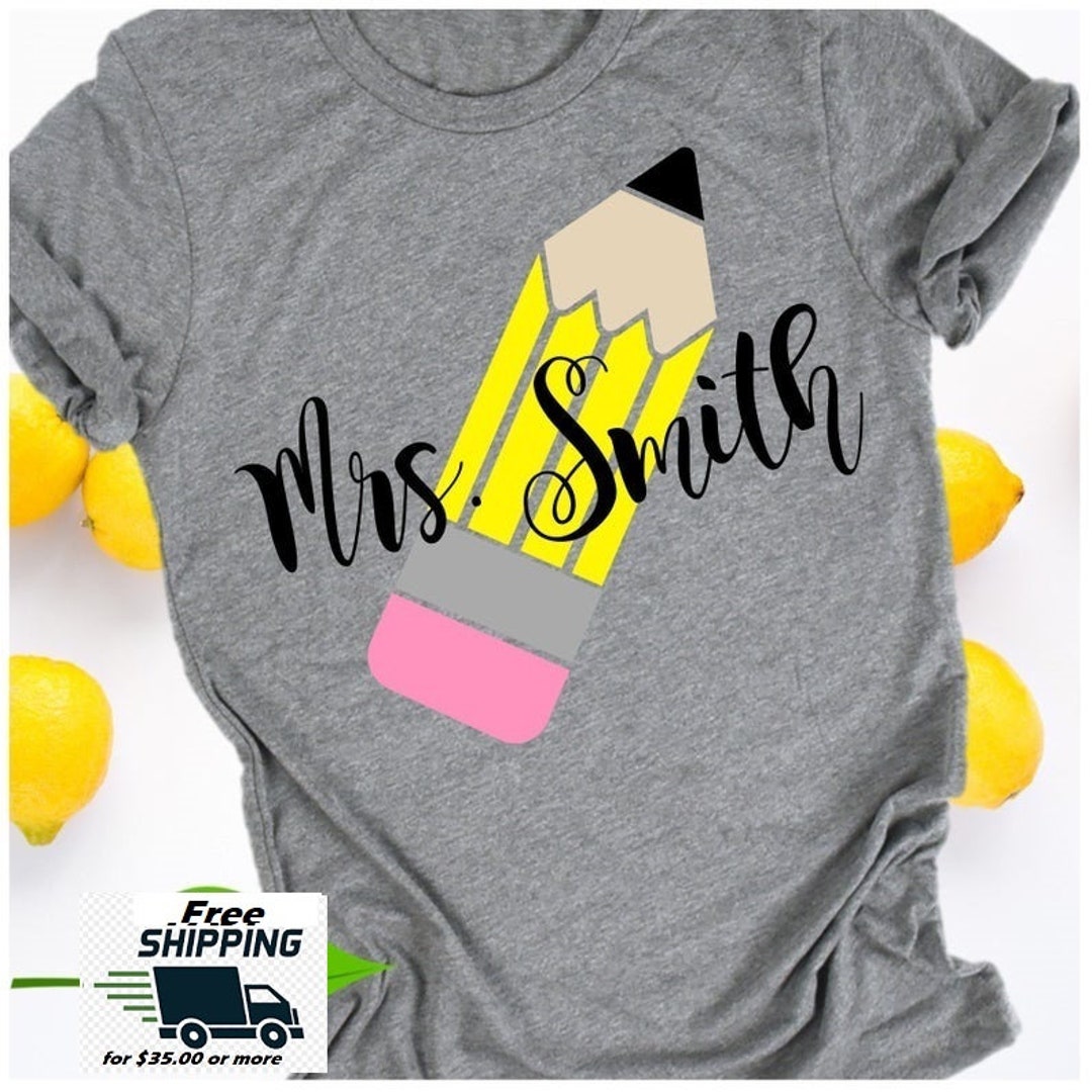 Teacher Shirts for Back to School Shirts With Name, Teacher T-shirts ...