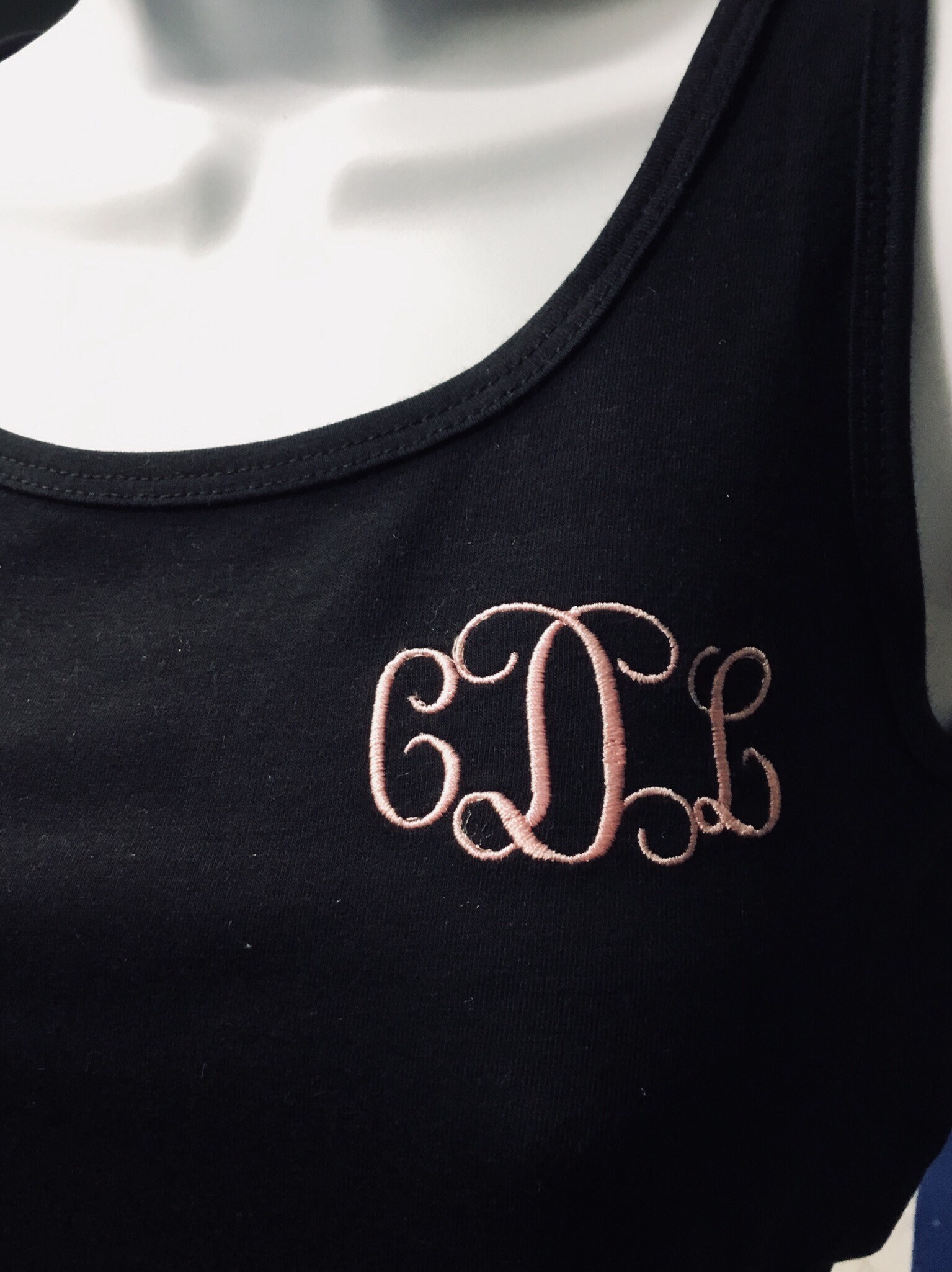 Monogram Tank Top, Embroidery Monogram Racerbacks, Monogram Bridemaids ...