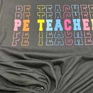Physical Education T-shirt, Back to School PE Teacher, Gym Teacher ...