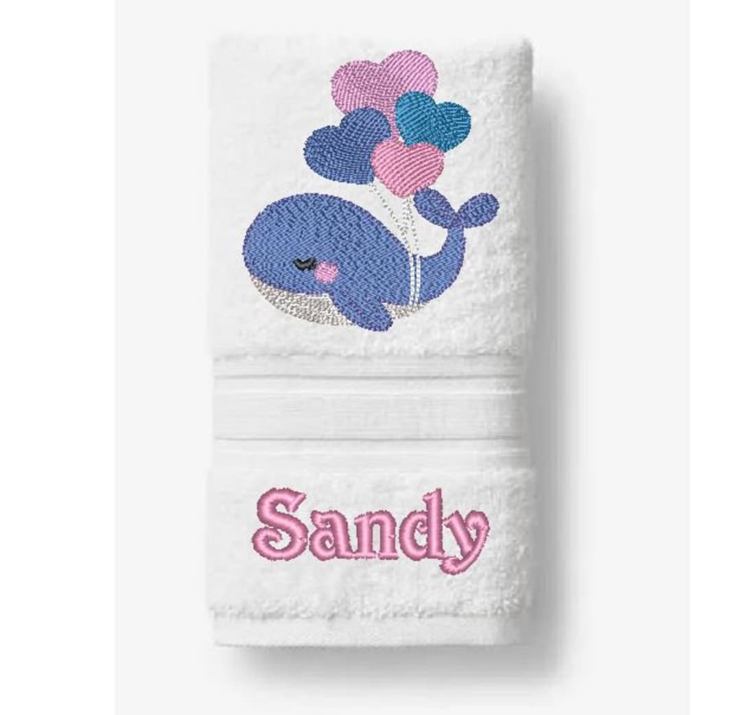 Personalized Kids Hand Towels in Baby Animal Series, Order One or All ...